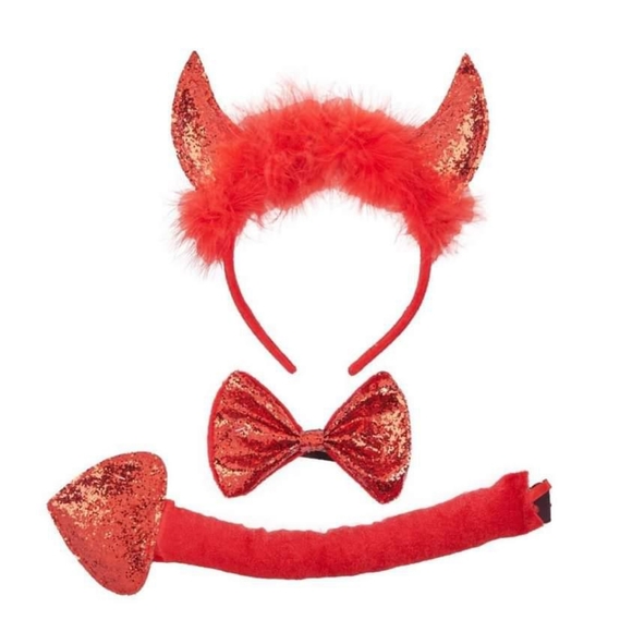 Way To Celebrate | Costumes | Halloween Unisex Red Devil Costume Kit 3 ...